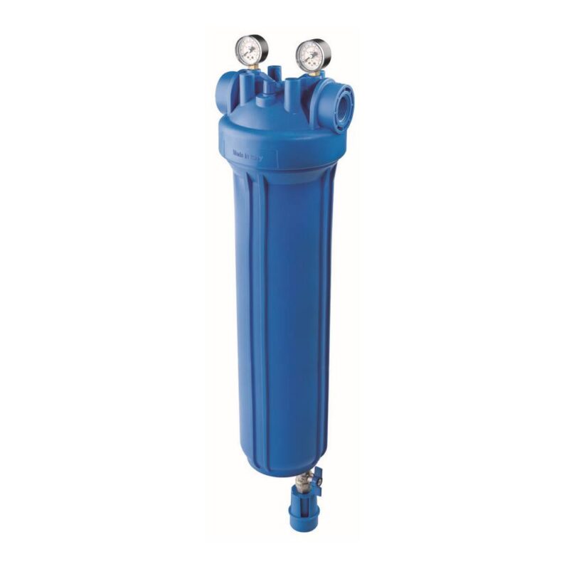 ΦΙΛΤΡΟ ΝΕΡΟΥ DP BIG S M (20") ΜΟΝΟ 1 1/2" AB ΜΕ ΜΑΝΟΜΕΤΡΑ & ΒΑΝΑΚΙ ...